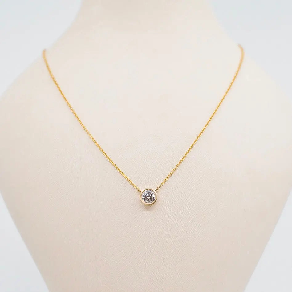 Shelby Diamond Bezel Necklace
